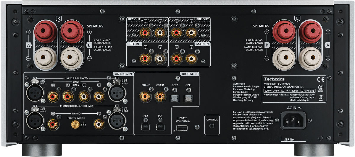 Technics SU-R1000E-K - Amplis hi-fi stéréo sur Son-Vidéo.com